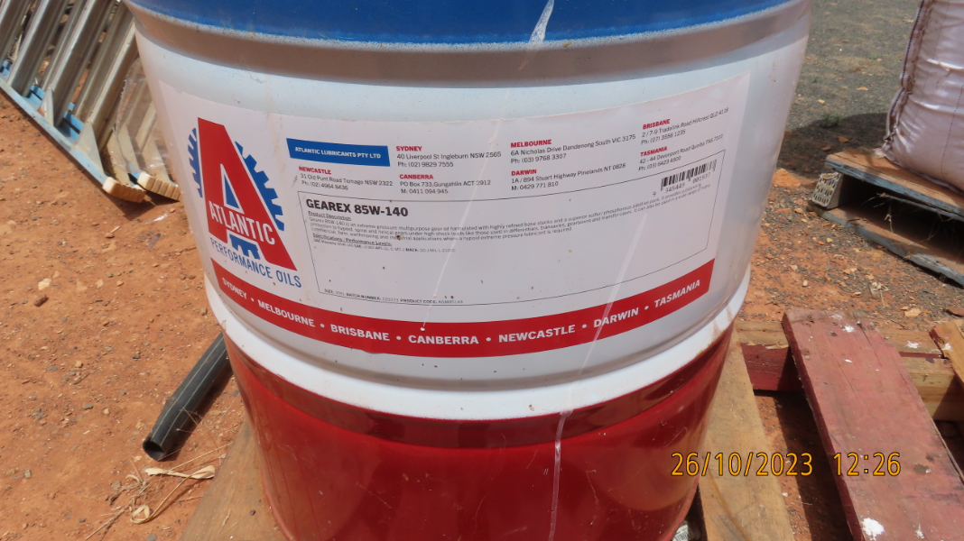 Lot 267 - Gearex 85W-140 Atlantic Performance Oil | AuctionsPlus
