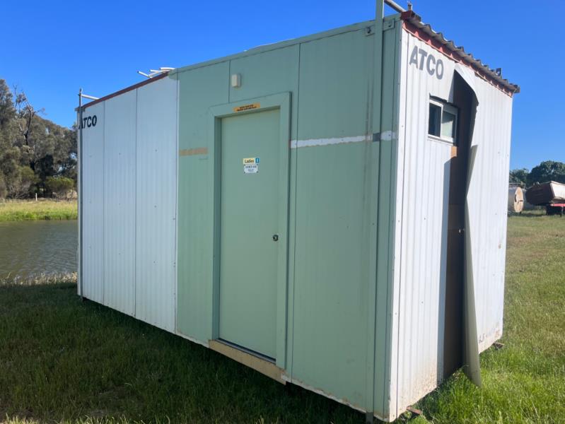 Lot 12 - ATCO TRANSPORTABLE OFFICE & BATHROOM | AuctionsPlus