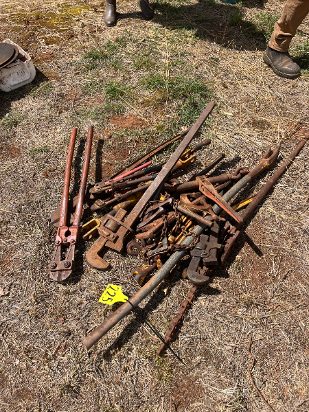 Lot 225 - Assorted Chain Tongs | AuctionsPlus