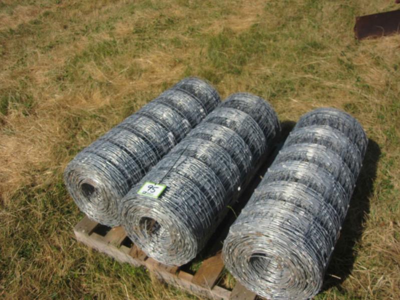 Lot 95 - Hinge Joint Fencing Wire Rolls x 3 | AuctionsPlus