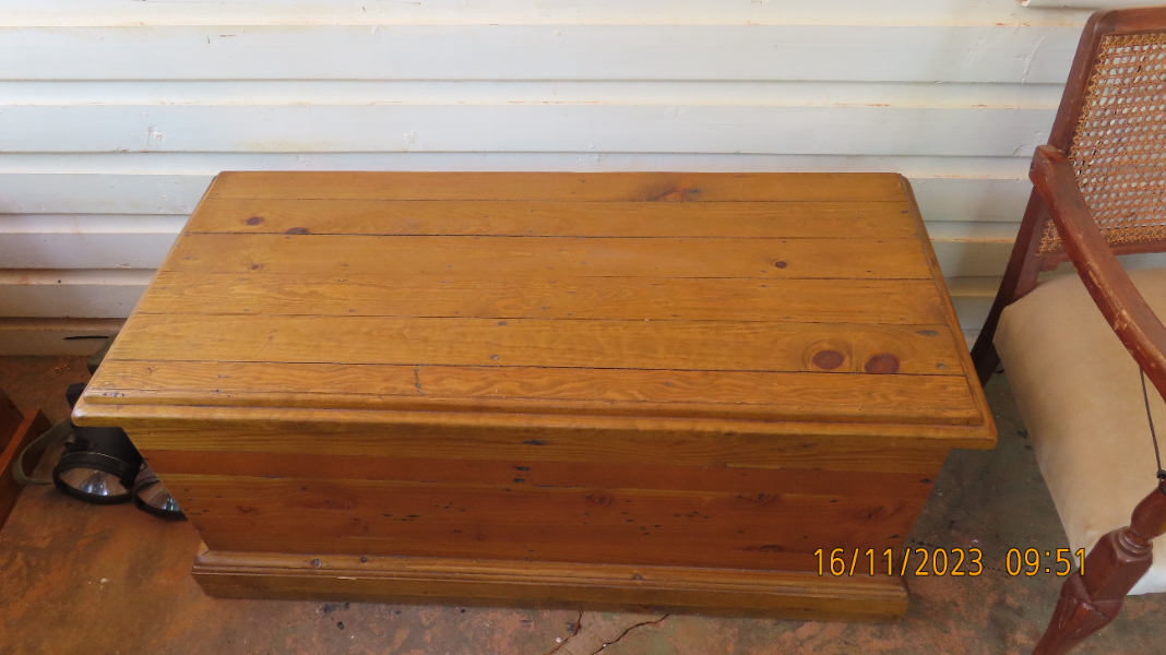 Lot 436 - Wooden Boot Box | AuctionsPlus