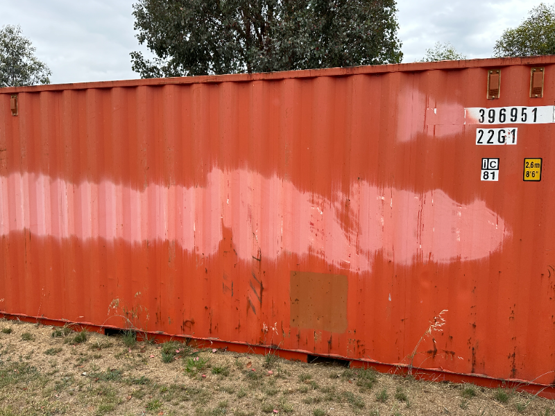 Lot 142 - 20FT Shipping Container - Orange | AuctionsPlus