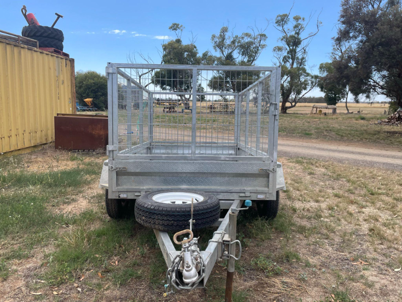 Lot 64 - 2021 Able Trailer with Cage | AuctionsPlus