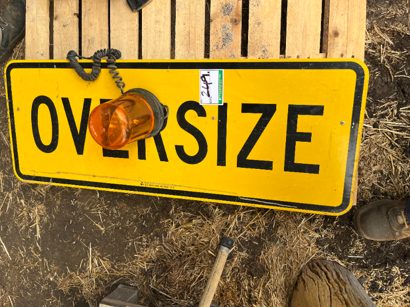 Lot 249 - Oversized Sign & Light | AuctionsPlus