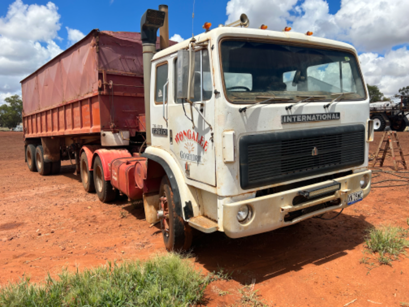 Lot 26 - International T 2670 Truck With Gravel Trailer | AuctionsPlus