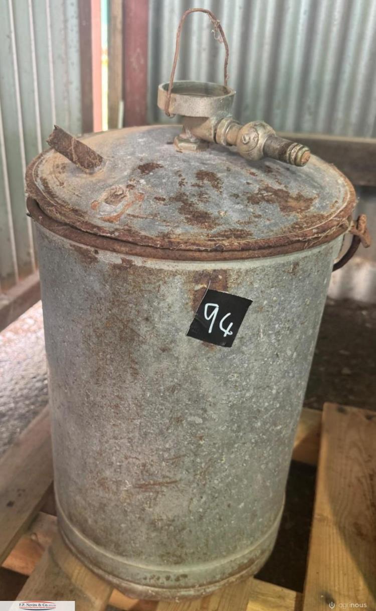 Lot 94 - Assorted Old Wares Chook Feeder & Old Test Bucket | AuctionsPlus