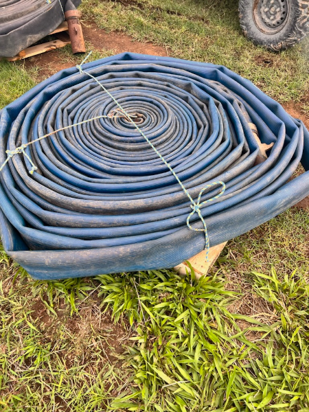 Lot 184 - 4 Inch Soft Irrigation Hose ( Blue ), 90 Mtrs | AuctionsPlus