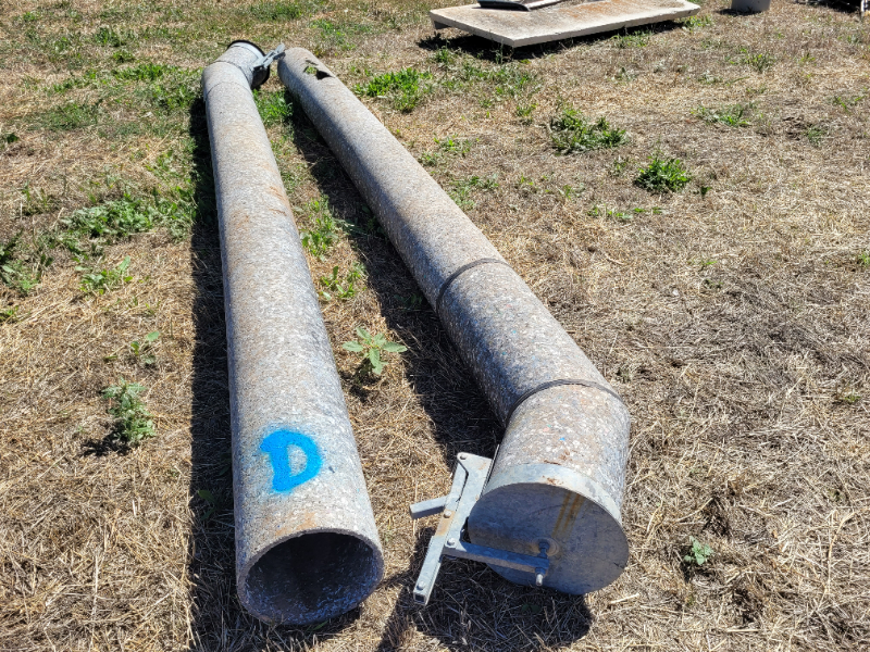 Lot 32 - 2x 14ft Irrigation 12' Outlet Pipes 'D' | AuctionsPlus