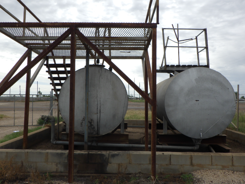 Lot 101 - 2 X WASTE OIL TANKS INCLUDING STAIRS & PLATFORM | AuctionsPlus