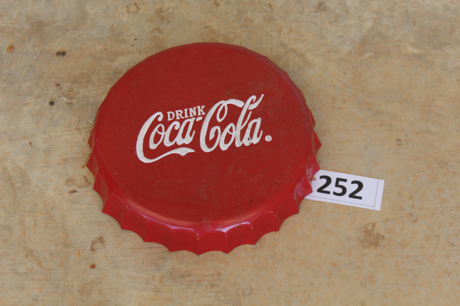 Lot 252 - Tin Coca Cola Lid | AuctionsPlus