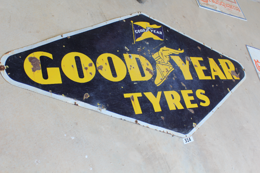 Lot 314 - Authentic Goodyear Tyre Sign | AuctionsPlus