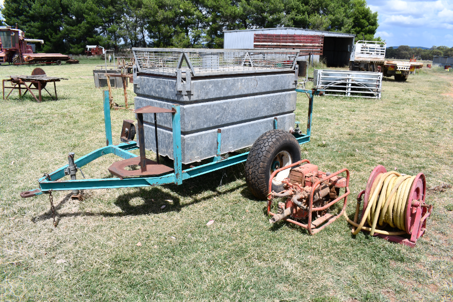 Lot 86 - Water cart trailer | AuctionsPlus