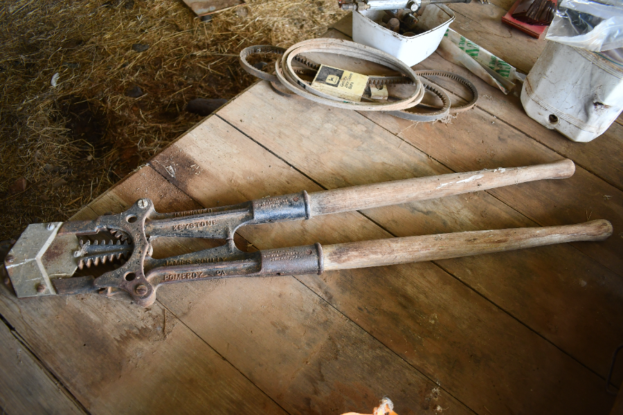 Lot 136 - James Scully Improved Keystone dehorners | AuctionsPlus