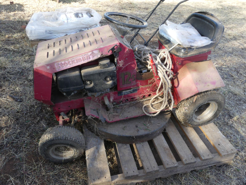 Lot 145 - Cox Stockman Ride On Lawn Mower | AuctionsPlus