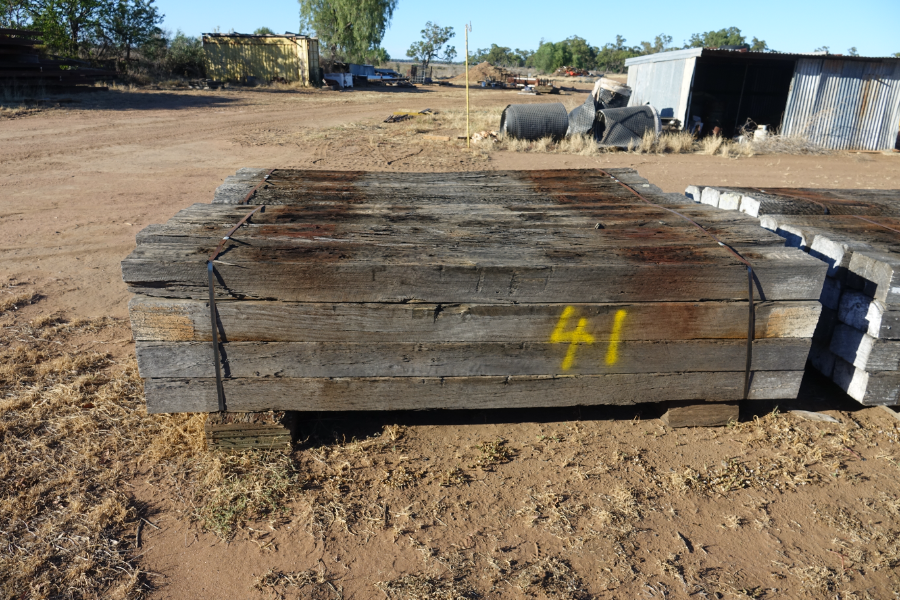 Lot 41 - 2 X 16 RAILWAY BRIDGE TRANSOM SLEEPERS | AuctionsPlus