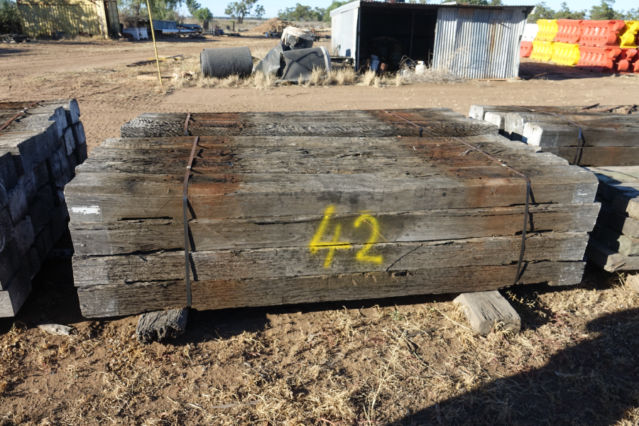 Lot 42 - 3 X 16 RAILWAY BRIDGE TRANSOM SLEEPERS | AuctionsPlus