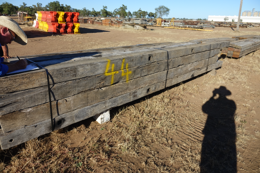 Lot 44 - 1 X 16 ROAD BRIDGE TIMBER DECKING SLEEPERS | AuctionsPlus