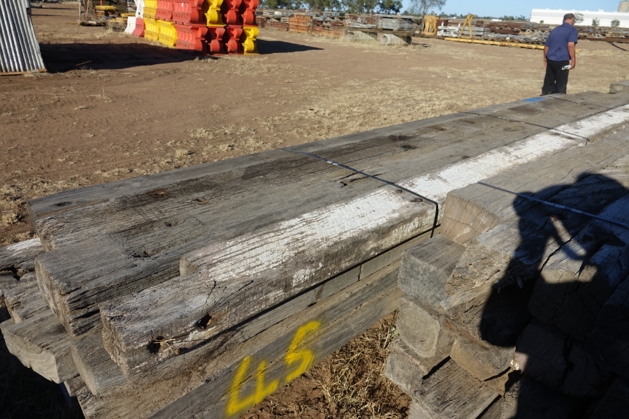 Lot 45 - 1 X 16 ROAD BRIDGE TIMBER DECKING SLEEPERS | AuctionsPlus