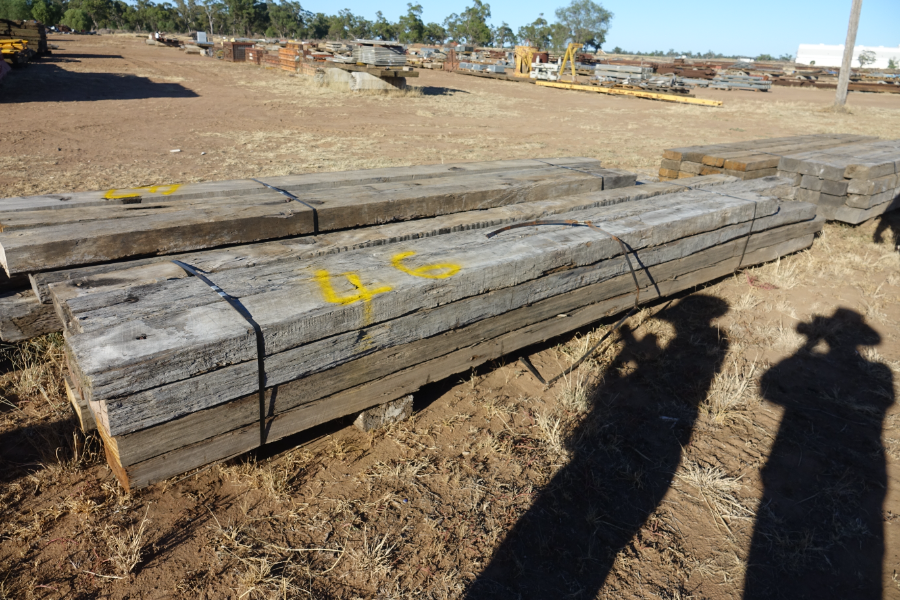 Lot 46 - 1 X 16 ROAD BRIDGE TIMBER DECKING SLEEPERS | AuctionsPlus