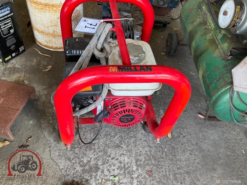 Lot 71 - Mc Millan air compressor with Honda GX 160 motor | AuctionsPlus