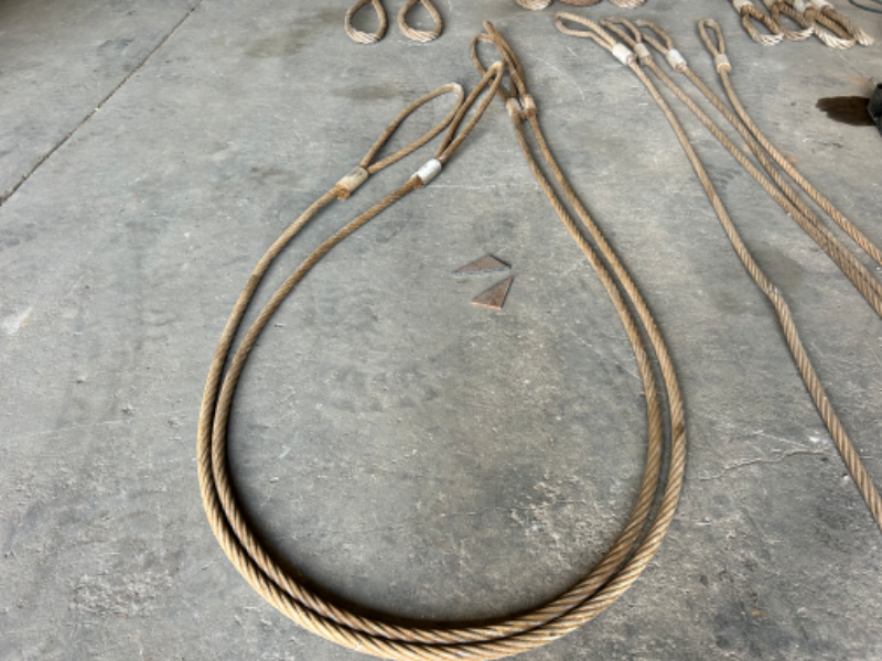 Lot 33 - 7.6m Crane Sling Cables | AuctionsPlus