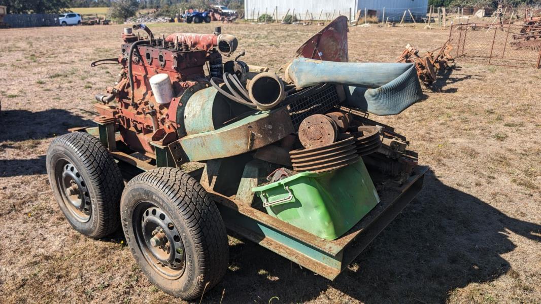 Lot 52 - Trailing Diesel Pump Set (seized motor) | AuctionsPlus