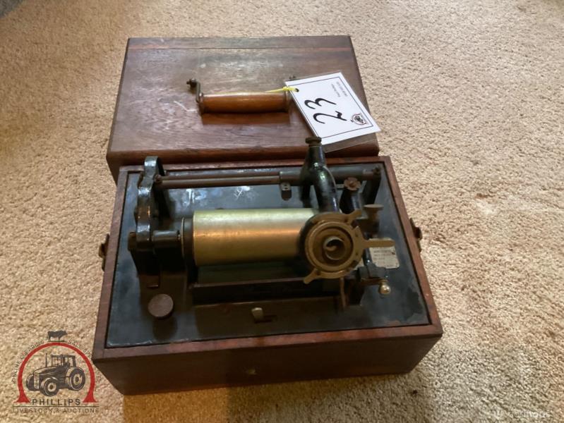 Lot 23 - Thomas A Edison cylinder record player | AuctionsPlus