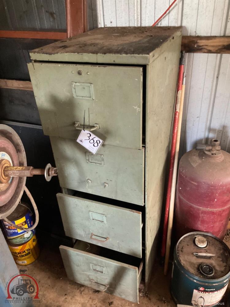 Lot 368 - 4 draw filing cabinet | AuctionsPlus
