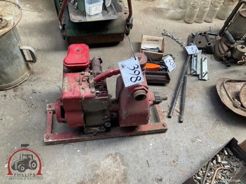 Lot 398 - Alcon fire pump with 5hp with B&S motor | AuctionsPlus