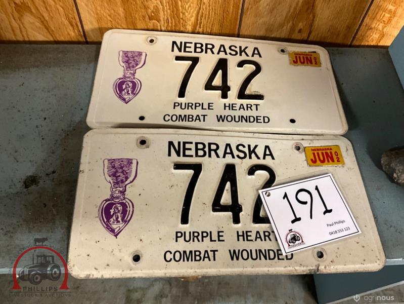 Lot 191 - Original Nebraska number plates | AuctionsPlus