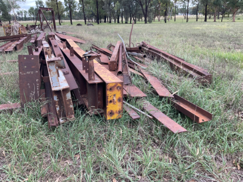 Lot 12 - Railway Iron & Mixed Lengths of Steel | AuctionsPlus