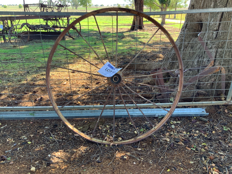 LOT 53 - Antique Wheels. | AuctionsPlus