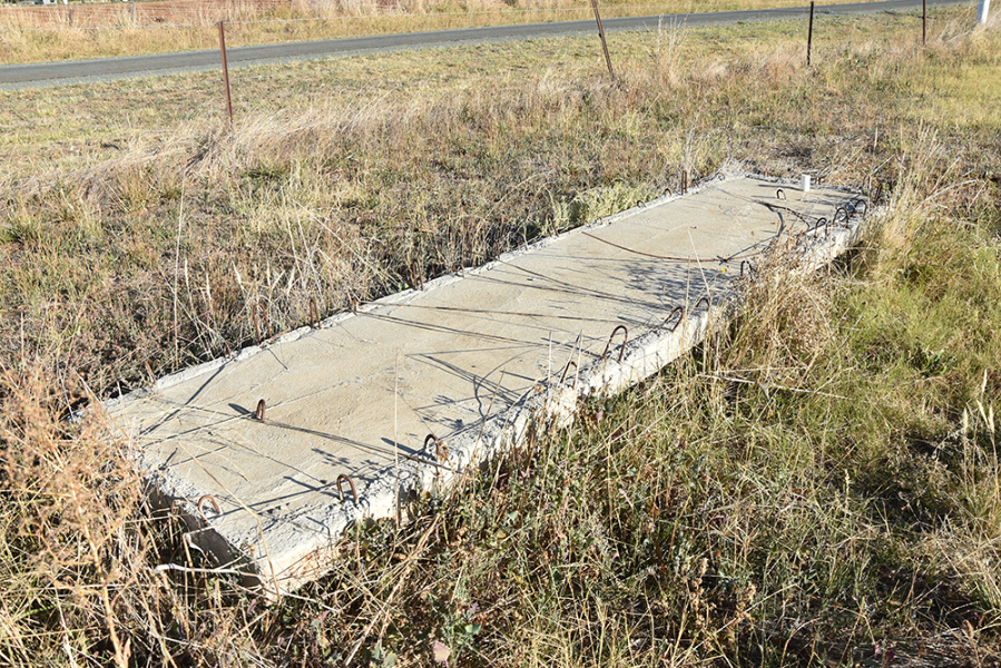 166 - 4m long x 1m wide Slab with PVC pipe | AuctionsPlus