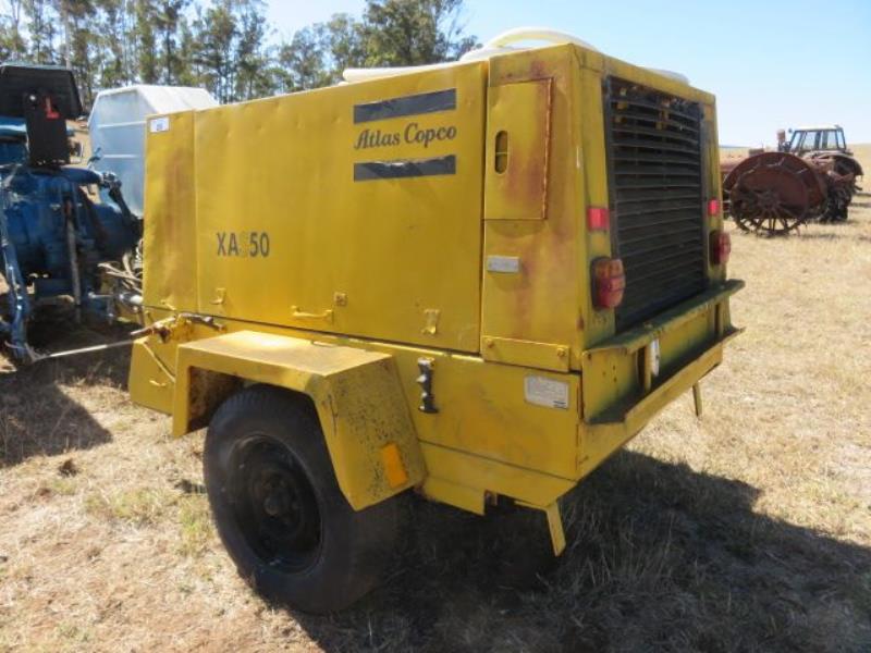Lot 28 - Atlas Copco Trailing Compressor XAS 50 | AuctionsPlus