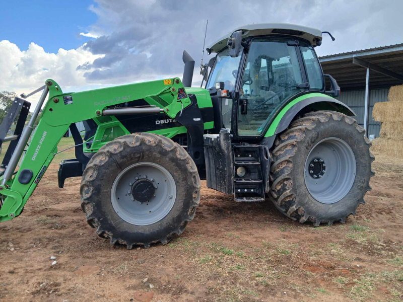 Lot 57 - DEUTZ TRACTOR 6155G FRONT END LOADER 3PL & BUCKET 126HRS ...