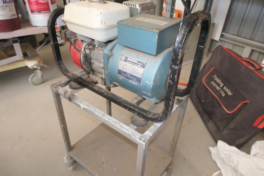 Lot 83 - Markon Engineering Generator on trolley | AuctionsPlus