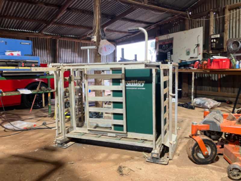 Lot 108 - Prattley Manual 3 way weigh crate | AuctionsPlus