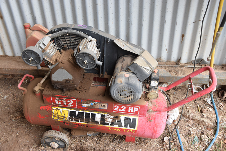 Lot 70 - McMillan 2.2hp Air Compressor | AuctionsPlus