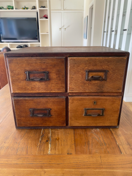 Lot 1 - Antique Library Catalogue Drawers | AuctionsPlus