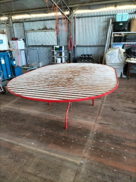 Lot 57 - Round Wool Table | AuctionsPlus