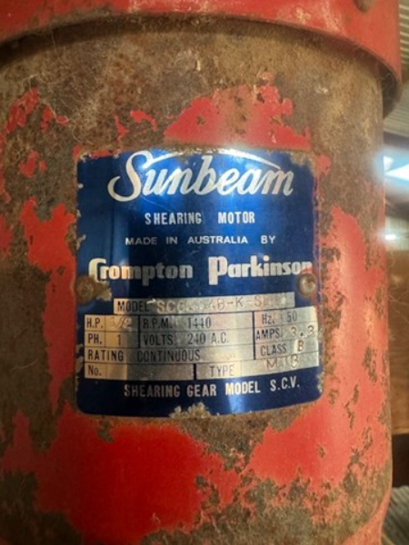 Lot 69 - Sunbeam Shearing Motor | AuctionsPlus