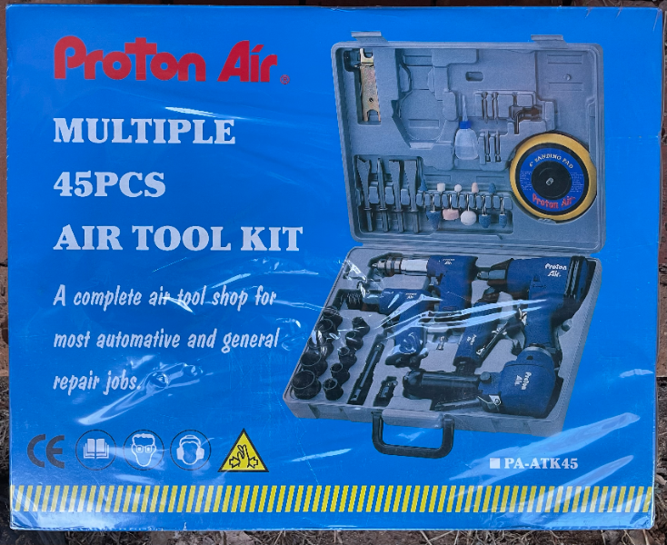 Lot 244 - Proton Air multiple 45 pcs air tool kit | AuctionsPlus