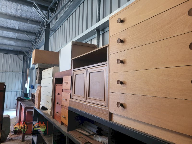 Lot 134 - (7952) Assorted Timber Draws & Cupboards (Suit Shed Storage ...