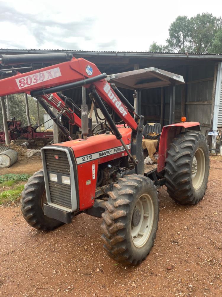 Lot 1 - Massey Ferguson 275 Tractor W/ Burder FEL | AuctionsPlus