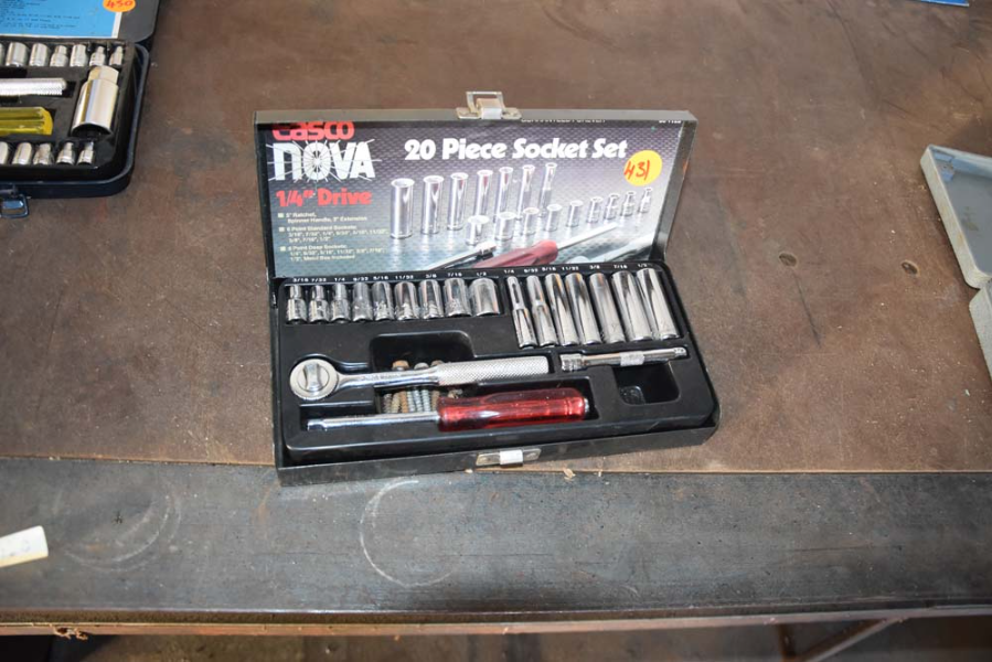 Lot 431 - 20 Piece Socket Set, 1/4' Drive | AuctionsPlus
