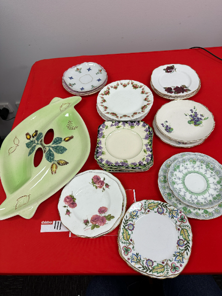 Lot 111 - Carlton Ware Platter and Various side plates | AuctionsPlus