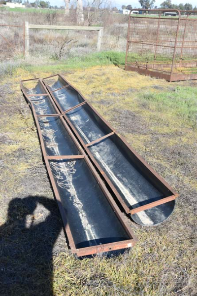 Lot 106 - 2 x 6m Feed Trough (One Bent) | AuctionsPlus