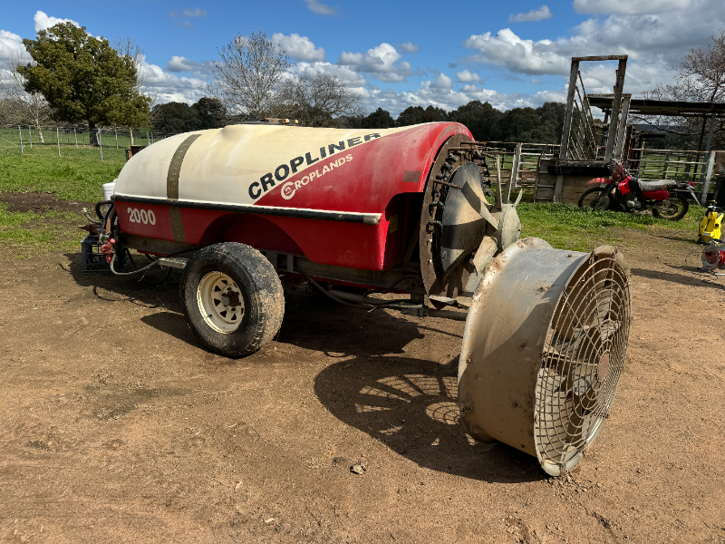 Lot 50 - Croplands Cropliner 2000L Hort Sprayer | AuctionsPlus