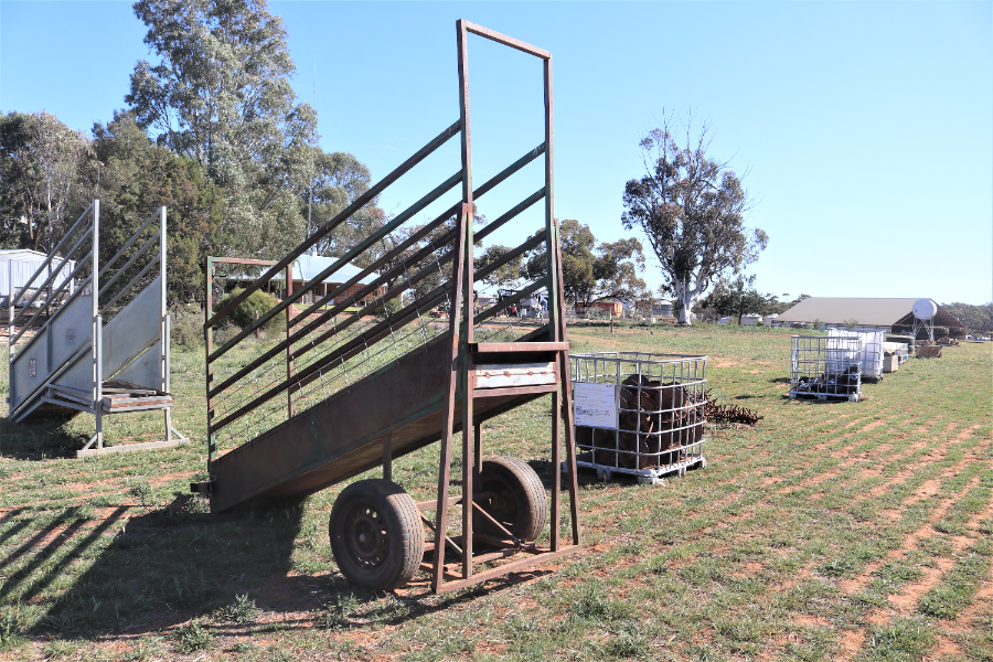 Lot 95 - Mobile sheep loading ramp. | AuctionsPlus