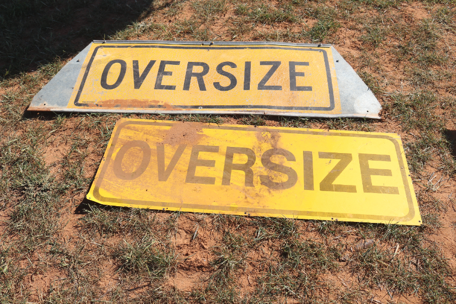 Lot 106 - Oversize signs x 2. | AuctionsPlus